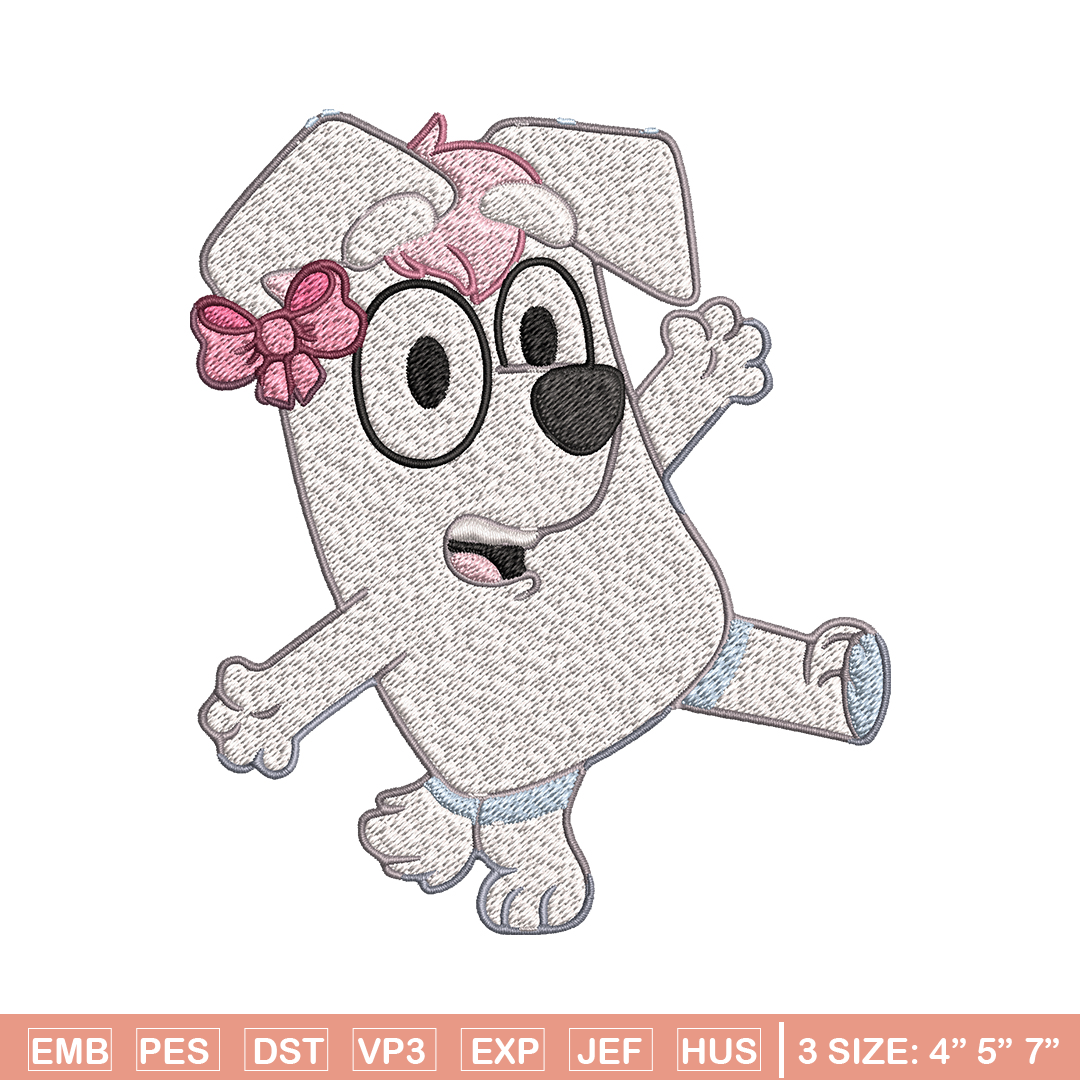 Bluey girl Embroidery design, Bluey girl Embroidery, cartoon | Inspire ...