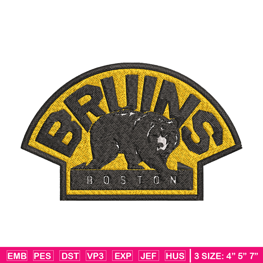 Boston Bruins Embroidery Design, Logo Embroidery, NHL Embroi | Inspire ...