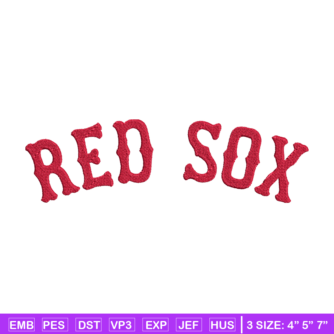 Boston Red Sox Logo embroidery design, logo sport embroidery | Inspire ...