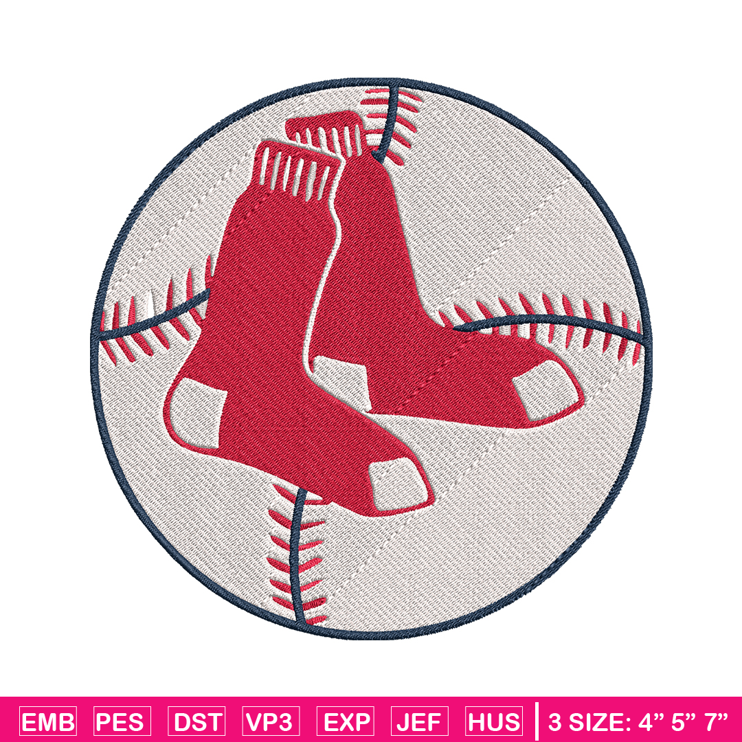 Boston Red Sox Logo embroidery design, logo sport embroidery | Inspire ...