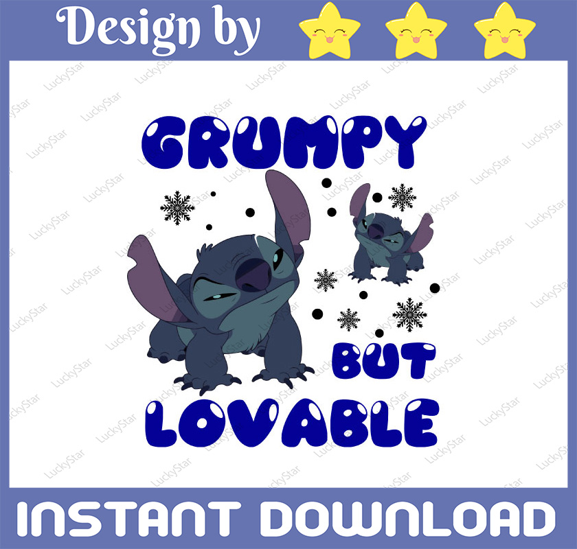 Grumpy but lovable svg,Stitch svg,Christmas Stitch svg, dxf, | Inspire ...