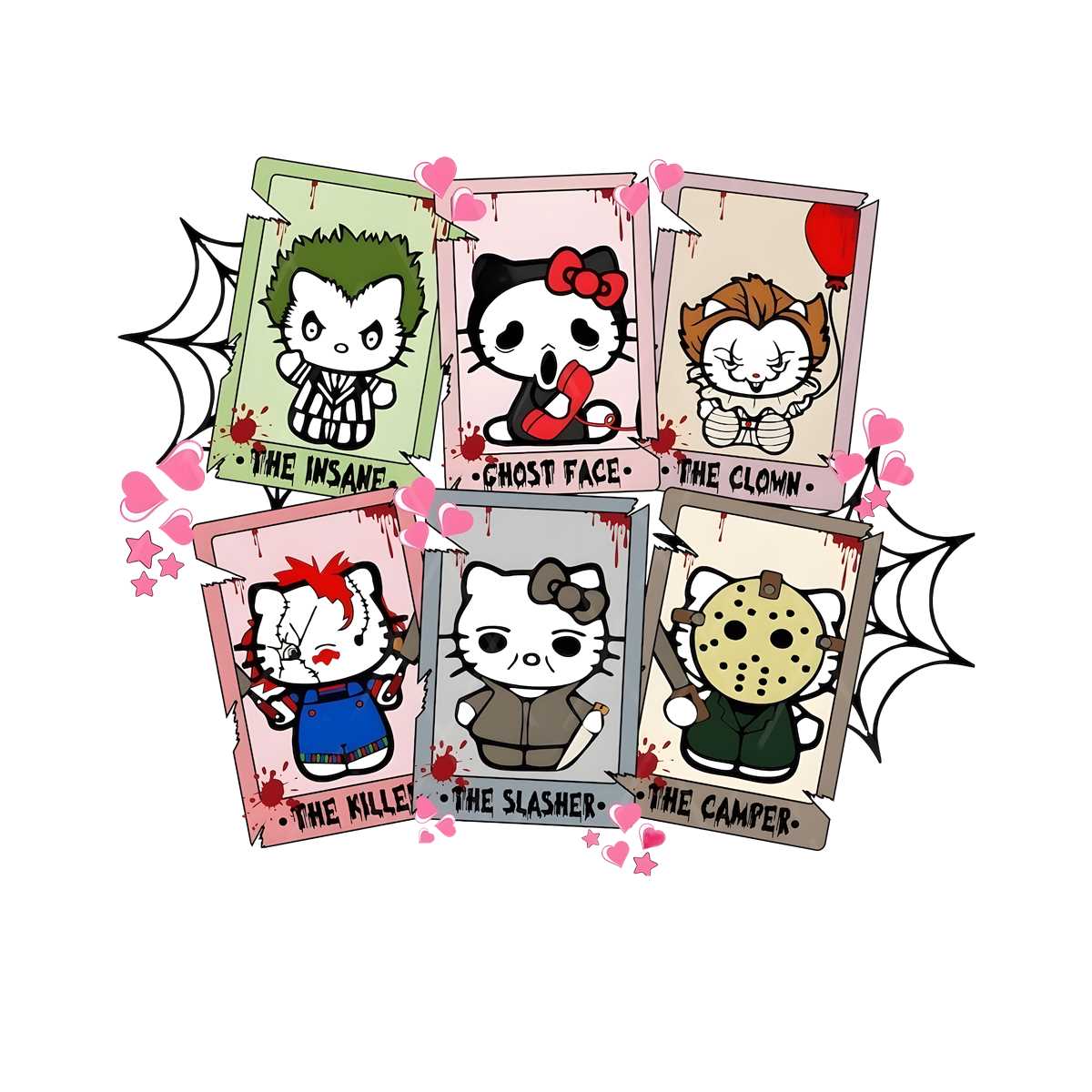 Hello Kitty Cats Horror Halloween Layered SVG | Inspire Uplift