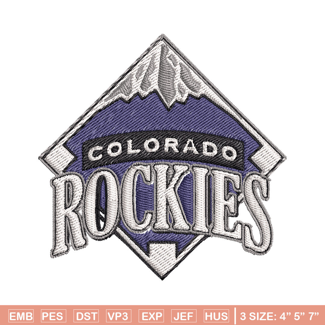 Colorado Rockies Logo embroidery design, logo sport embroide | Inspire ...