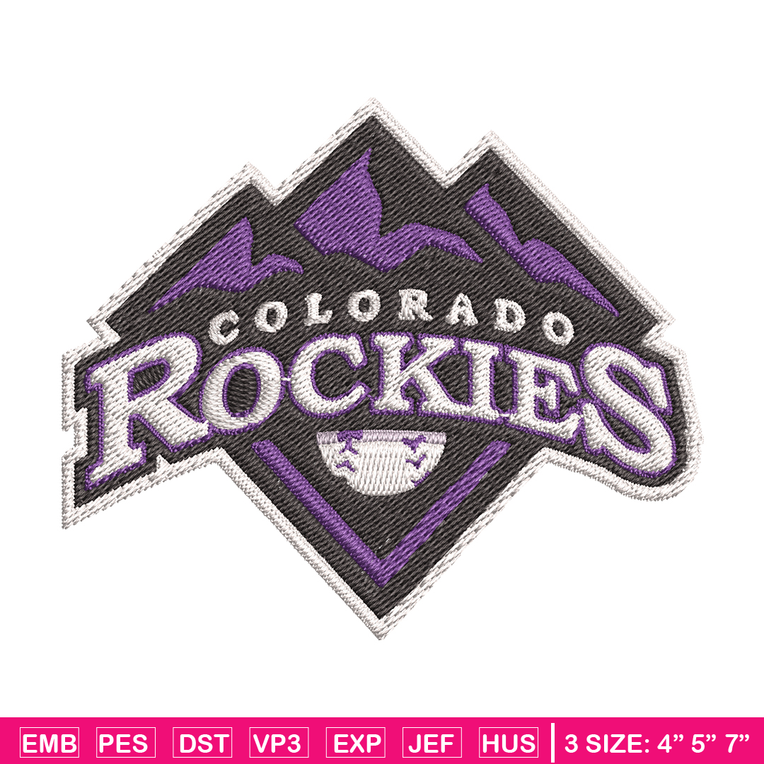 Colorado Rockies Logo embroidery design, logo sport embroide | Inspire ...