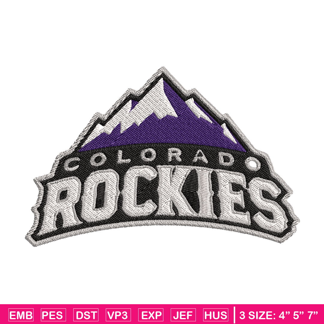 Colorado Rockies Logo embroidery design, logo sport embroide | Inspire ...