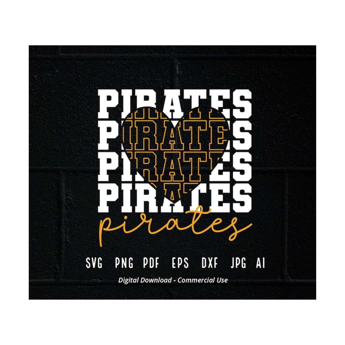 Stacked Pirates SVG, Pirates Mascot svg, Pirates svg, Pirate - Inspire ...