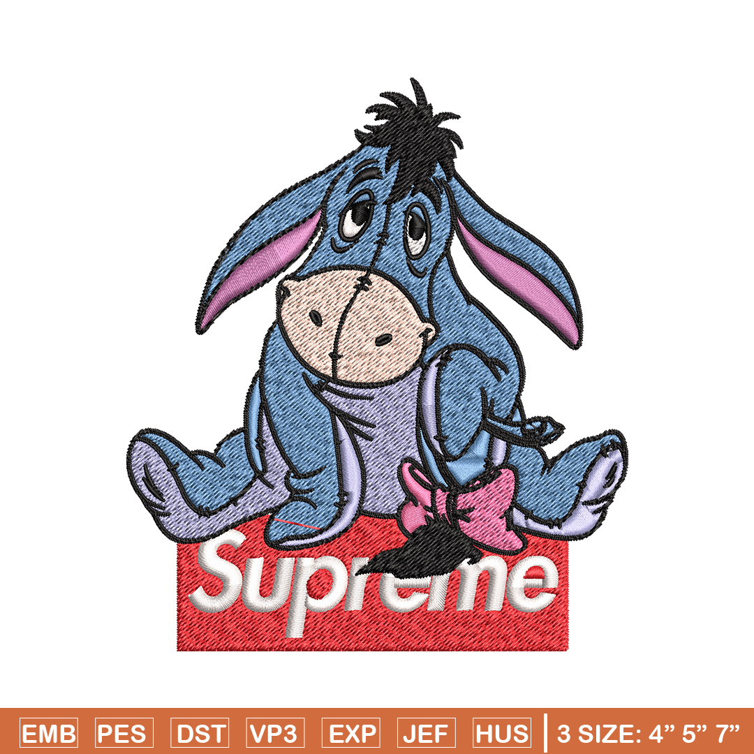 Eeyore Supreme Embroidery design, Eeyore Supreme Embroidery, - Inspire ...