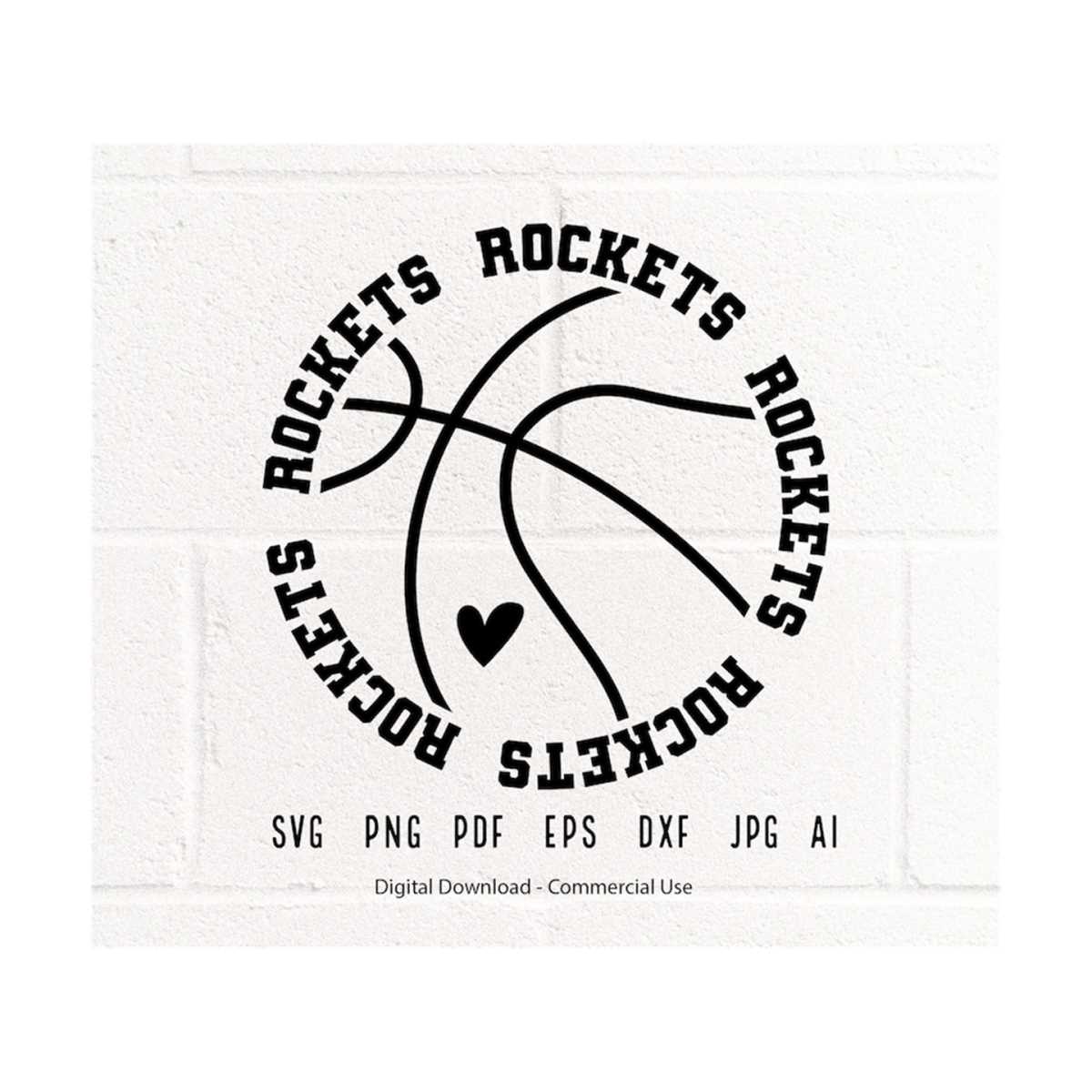 Rockets Basketball SVG PNG, Rockets Mascot svg, Rockets svg, - Inspire ...