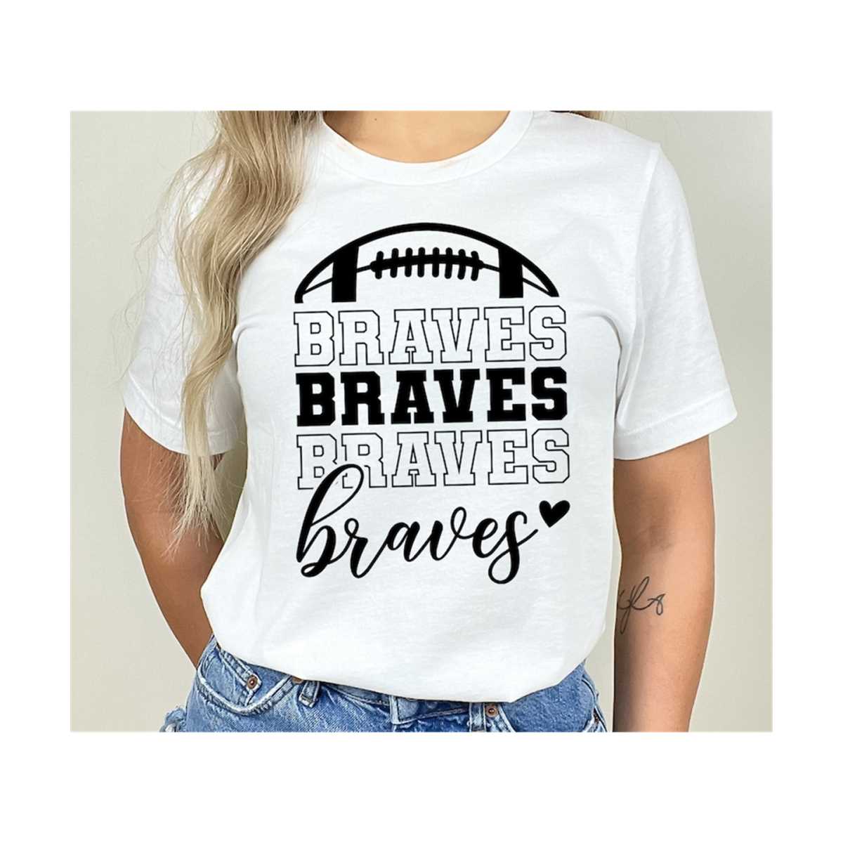Brave Football svg, Brave, Braves, Football svg, png, Sublim - Inspire ...