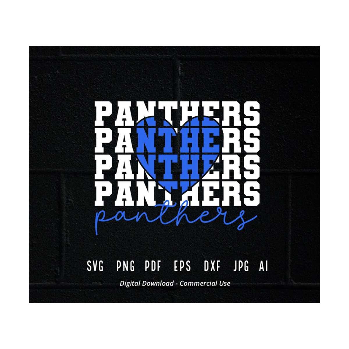 Stacked Panthers SVG, Panthers Mascot svg, Panthers svg, Pan - Inspire ...