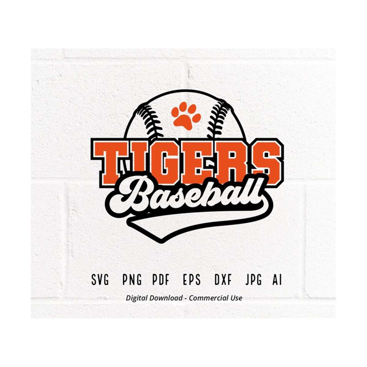 Tigers SVG PNG, Tiger svg, Baseball svg, Tiger Baseball svg, - Inspire ...