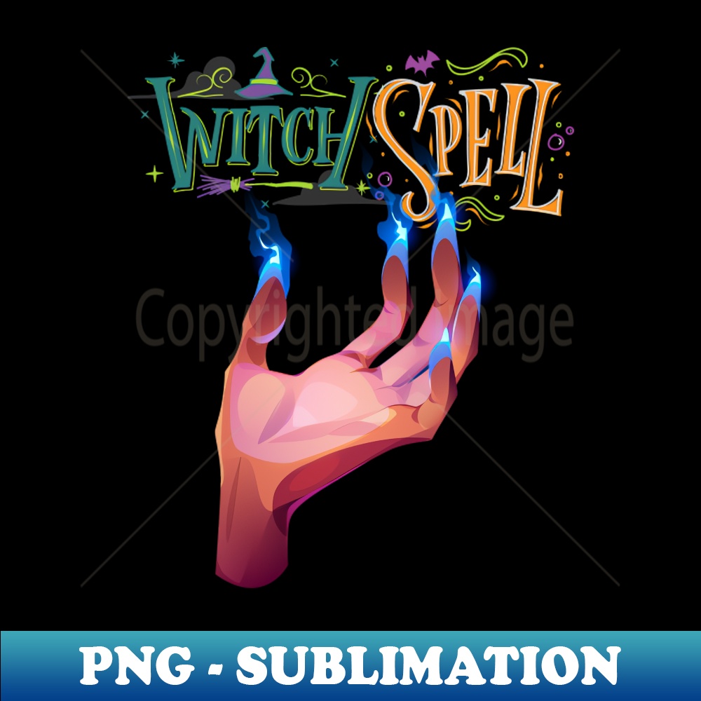 Witch hand spelling - High-Resolution PNG Sublimation File - | Inspire ...