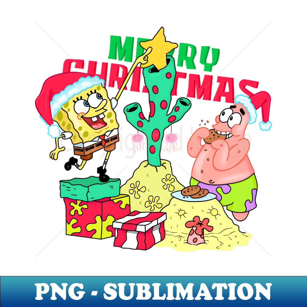 Bikini Bottom Christmas - Exclusive Sublimation Digital File - Inspire ...
