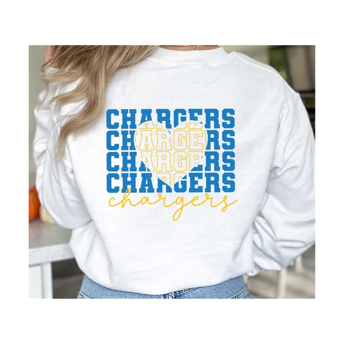 Stacked Chargers SVG, Chargers Mascot svg, Chargers svg, Cha - Inspire ...