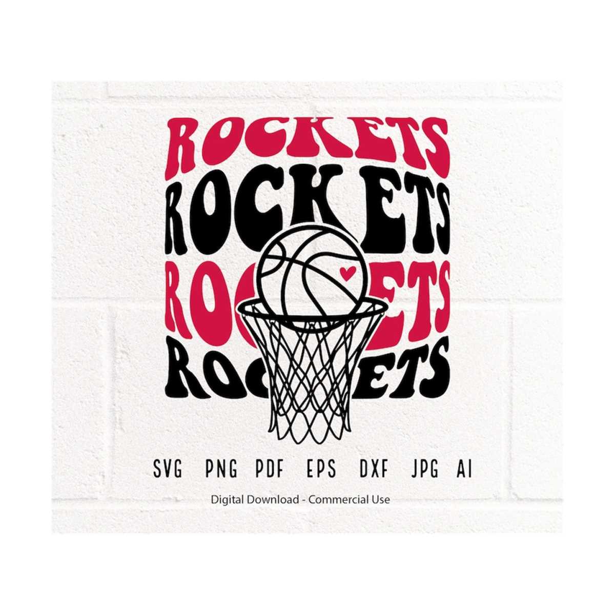 Rockets Basketball SVG PNG, Rockets Mascot svg, Rockets svg, - Inspire ...