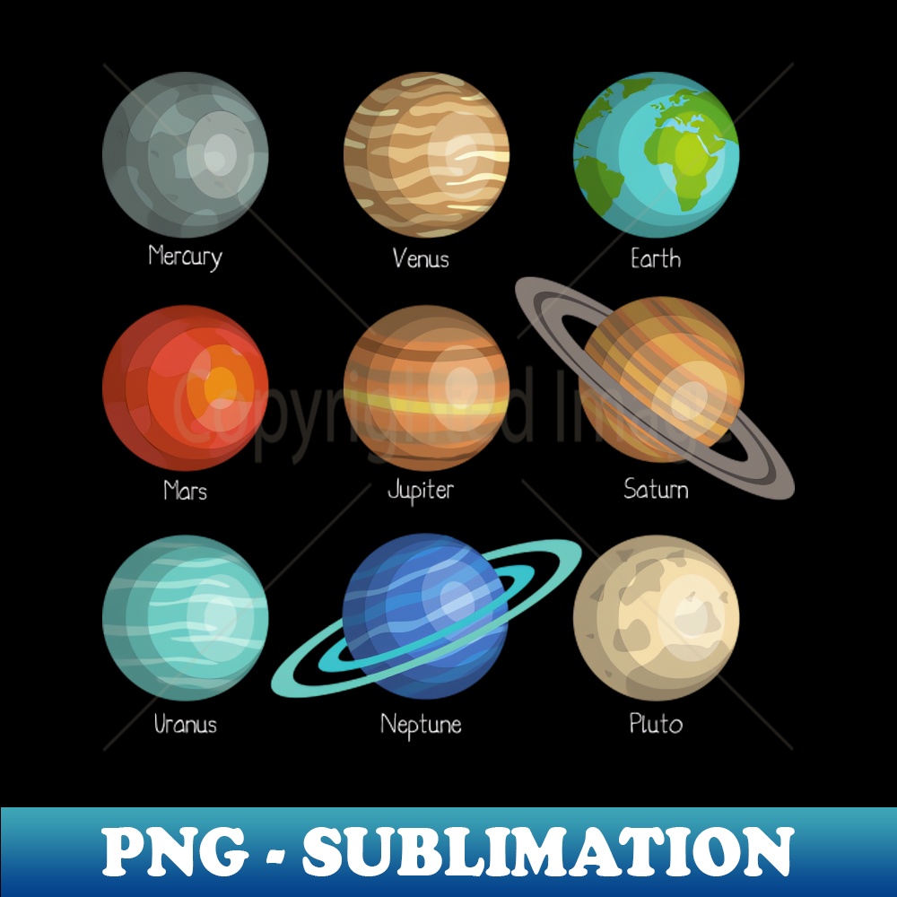 Solar system planets - Signature Sublimation PNG File - Defy - Inspire ...