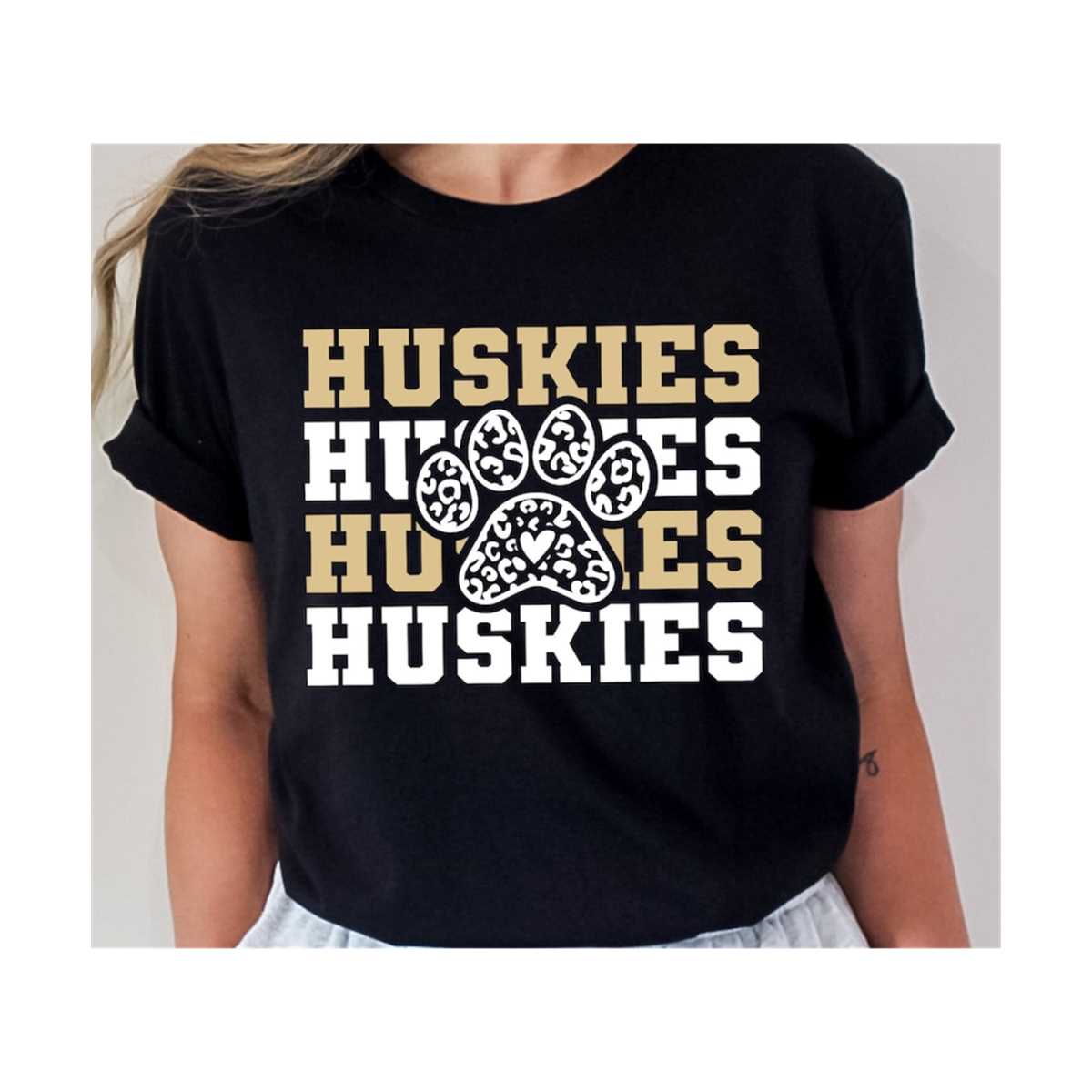 Stacked Huskies Paw SVG, Huskies Mascot svg, Huskies svg, Hu - Inspire ...