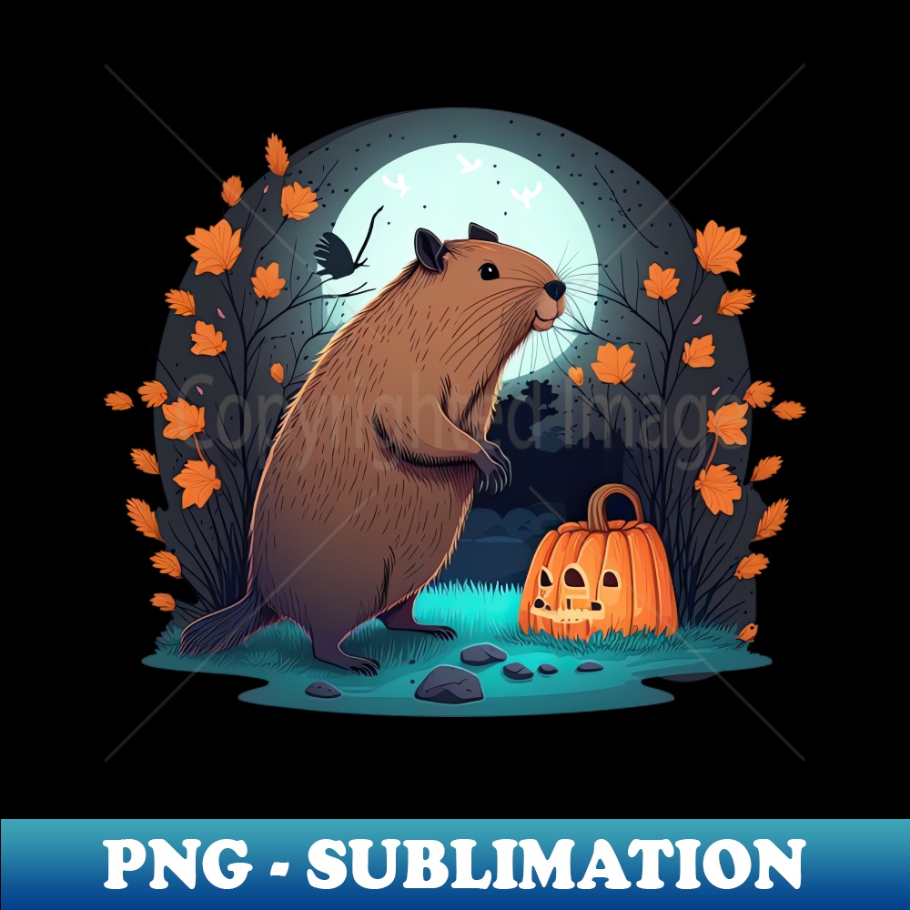 Halloween Capybara - Decorative Sublimation PNG File - Unloc | Inspire ...