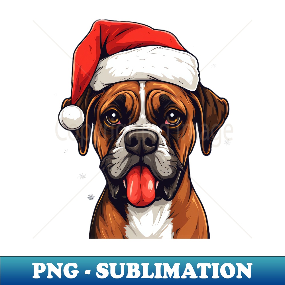 Boxer Dog Christmas - Instant Sublimation Digital Download - | Inspire ...