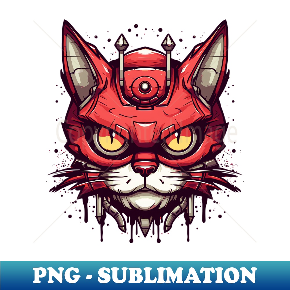 Futuristic Feline Urban Mecha Tech Cat - Exclusive Sublimati | Inspire ...