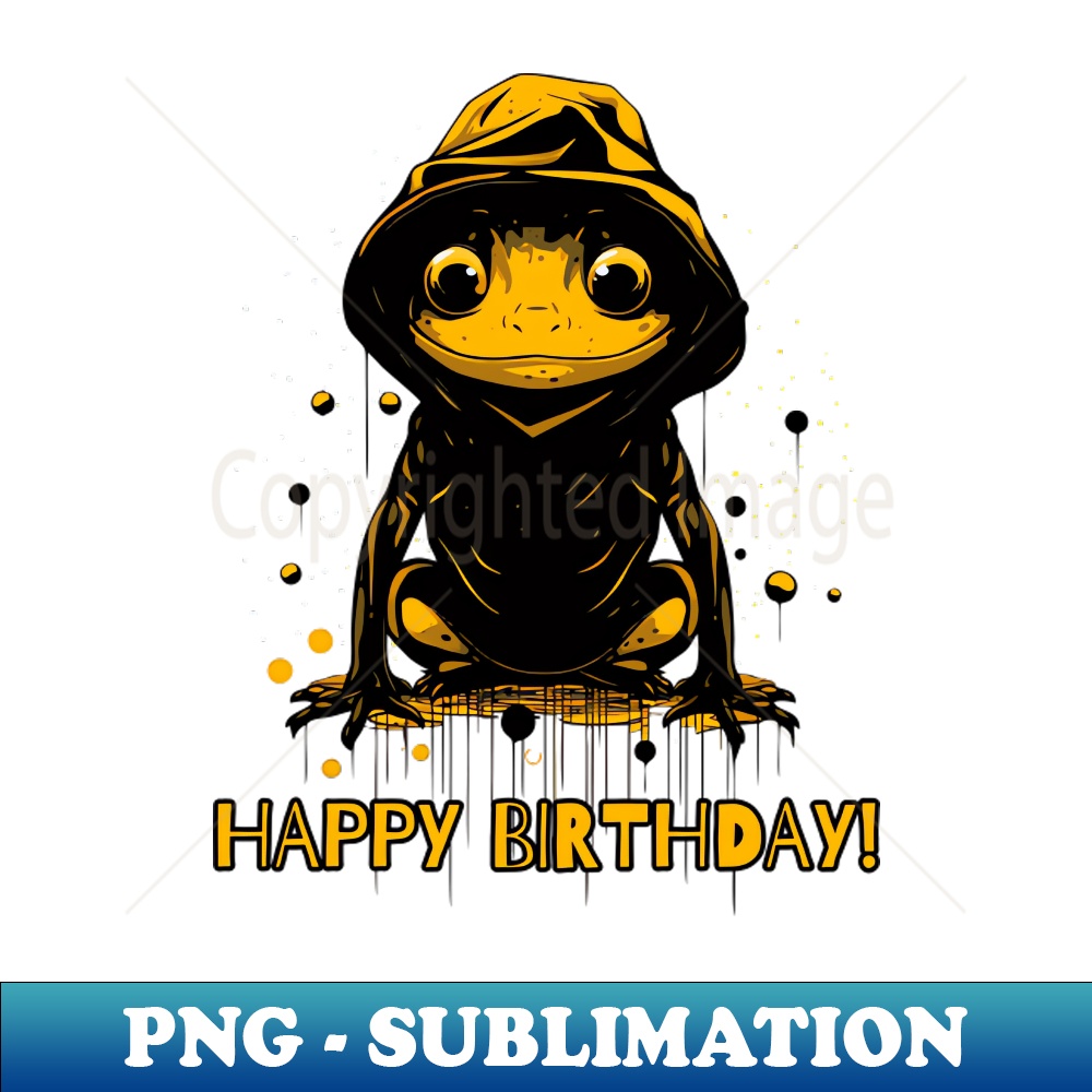 happy birthday funny frog - Retro PNG Sublimation Digital Do - Inspire ...