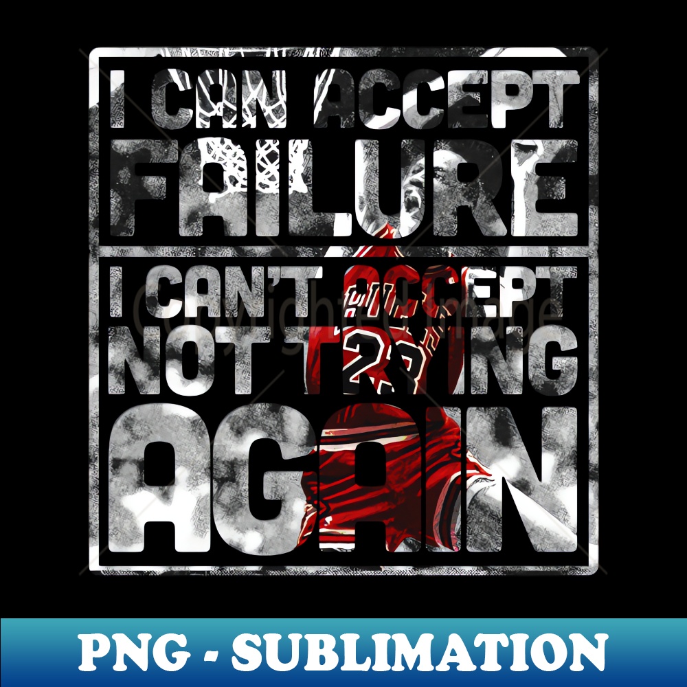 Jordan about Failure 1 - Retro PNG Sublimation Digital Downl | Inspire Uplift