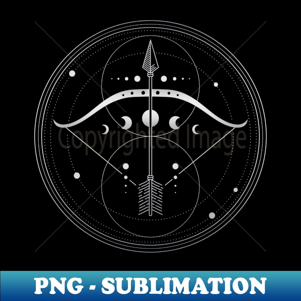 Archery Bow And Arrow Sacred Geometry - Vintage Sublimation | Inspire ...