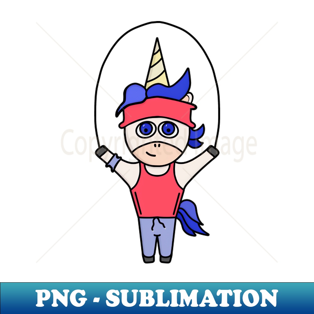 Unicorn jumping rope - PNG Transparent Sublimation Design - - Inspire ...