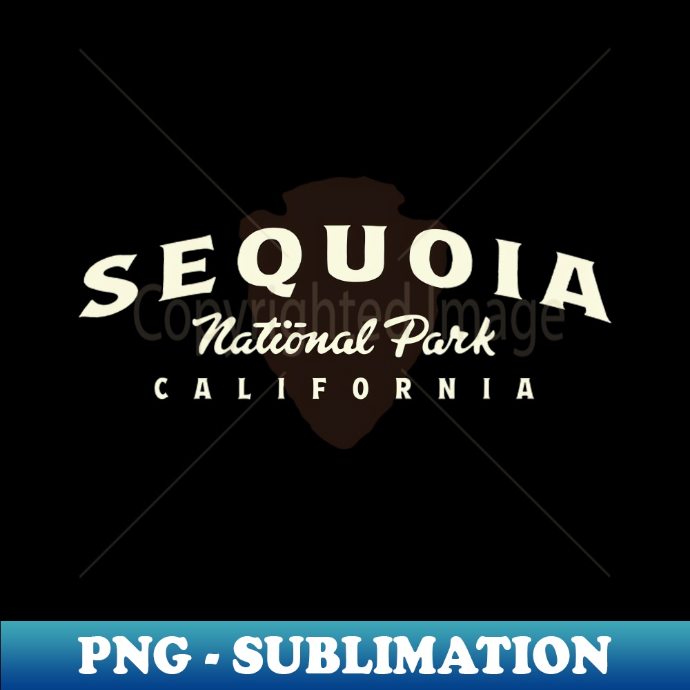 Sequoia National Park Arched Text Tan - Decorative Sublimati | Inspire ...