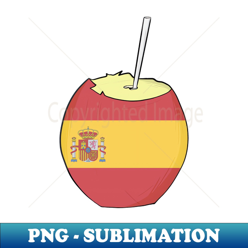 A Spanish coconut - High-Resolution PNG Sublimation File - P | Inspire ...