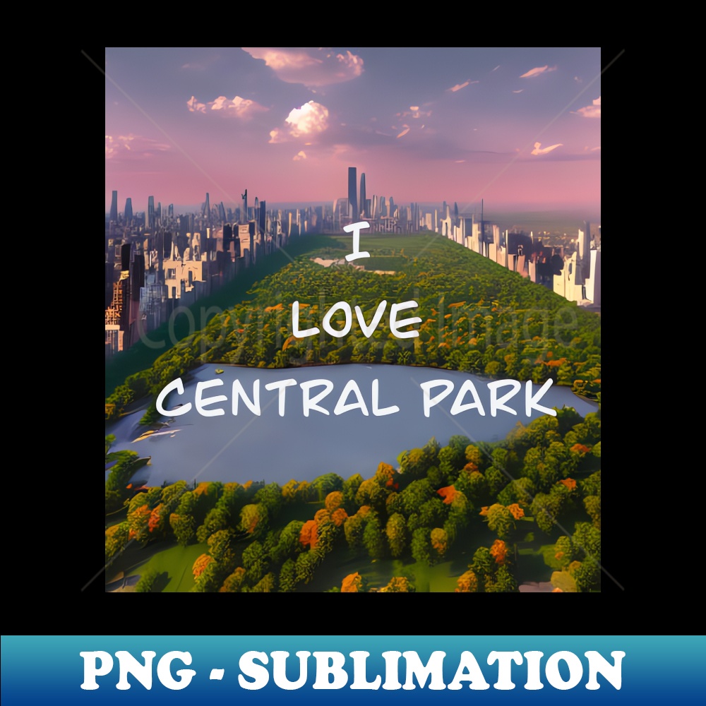 I Love Central Park Golden Hour - Exclusive PNG Sublimation | Inspire ...