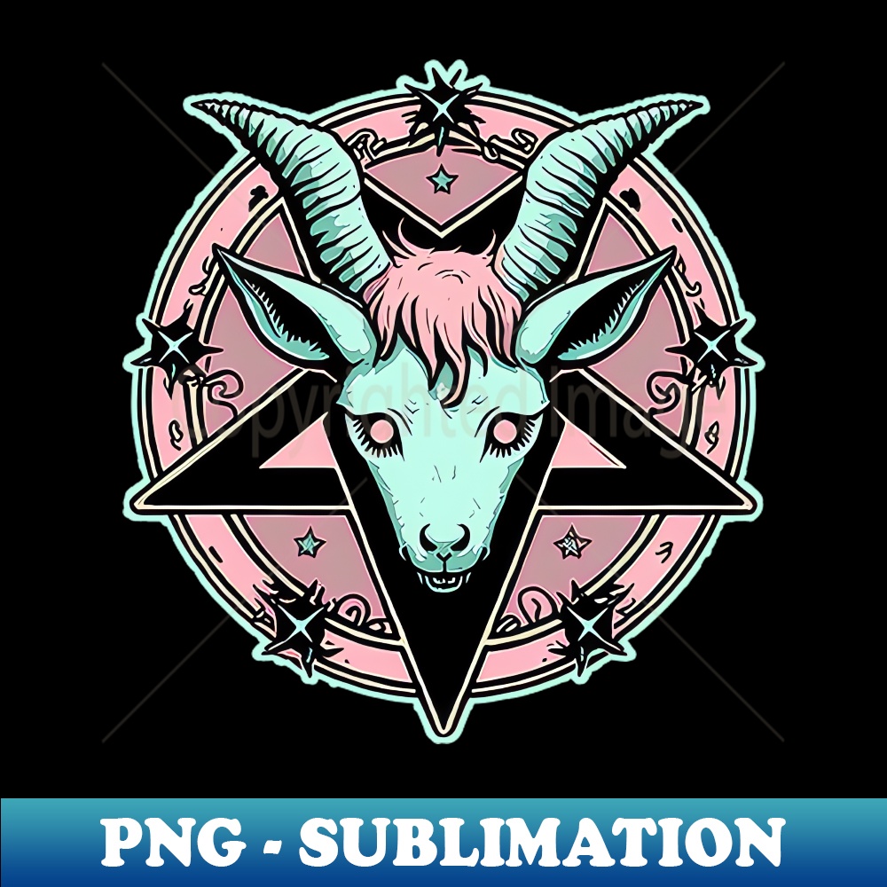Paste goth cute baphomet - PNG Transparent Sublimation Desig | Inspire ...