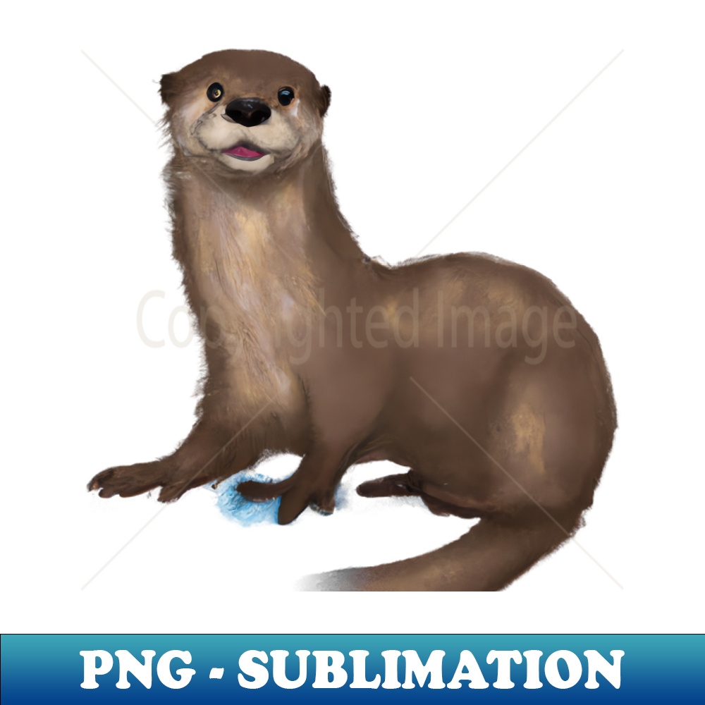 Cute Otter Drawing - Stylish Sublimation Digital Download - | Inspire ...