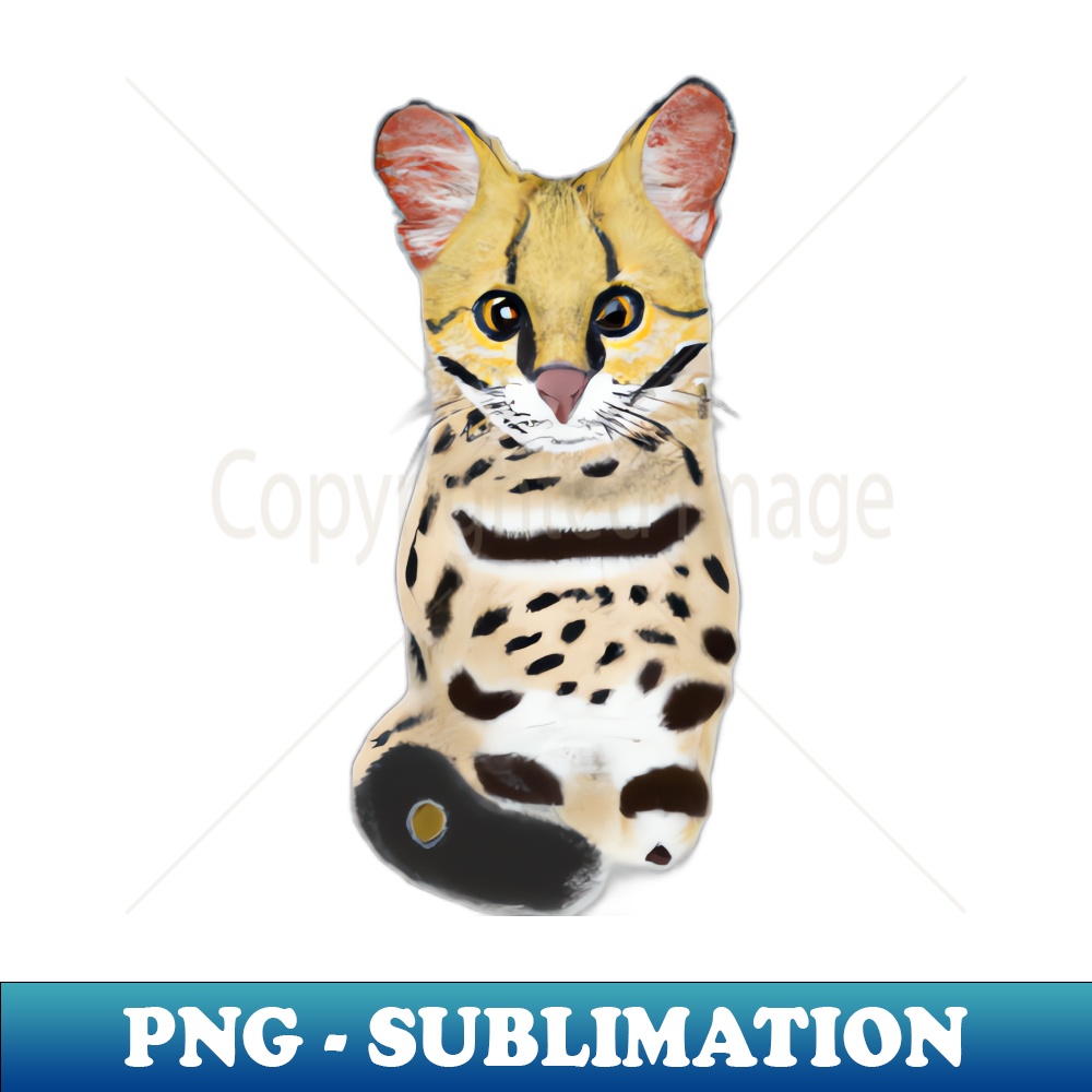 Cute Margay Drawing - Artistic Sublimation Digital File - Fa | Inspire ...