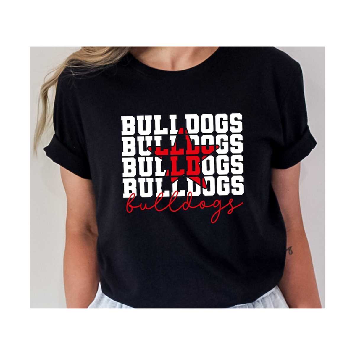 Stacked Bulldogs SVG, Bulldogs Mascot svg, Bulldogs svg, Bul - Inspire ...