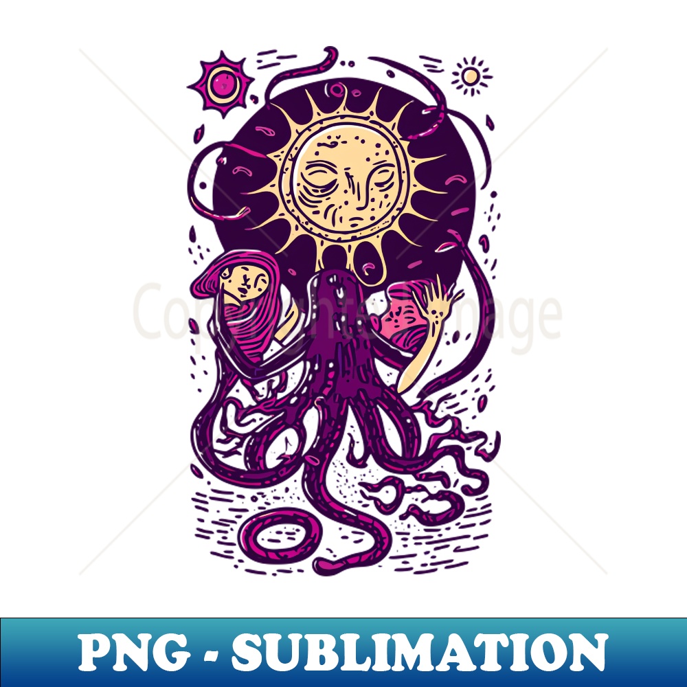the ancient tentacles sun monster - Instant Sublimation Digi | Inspire ...