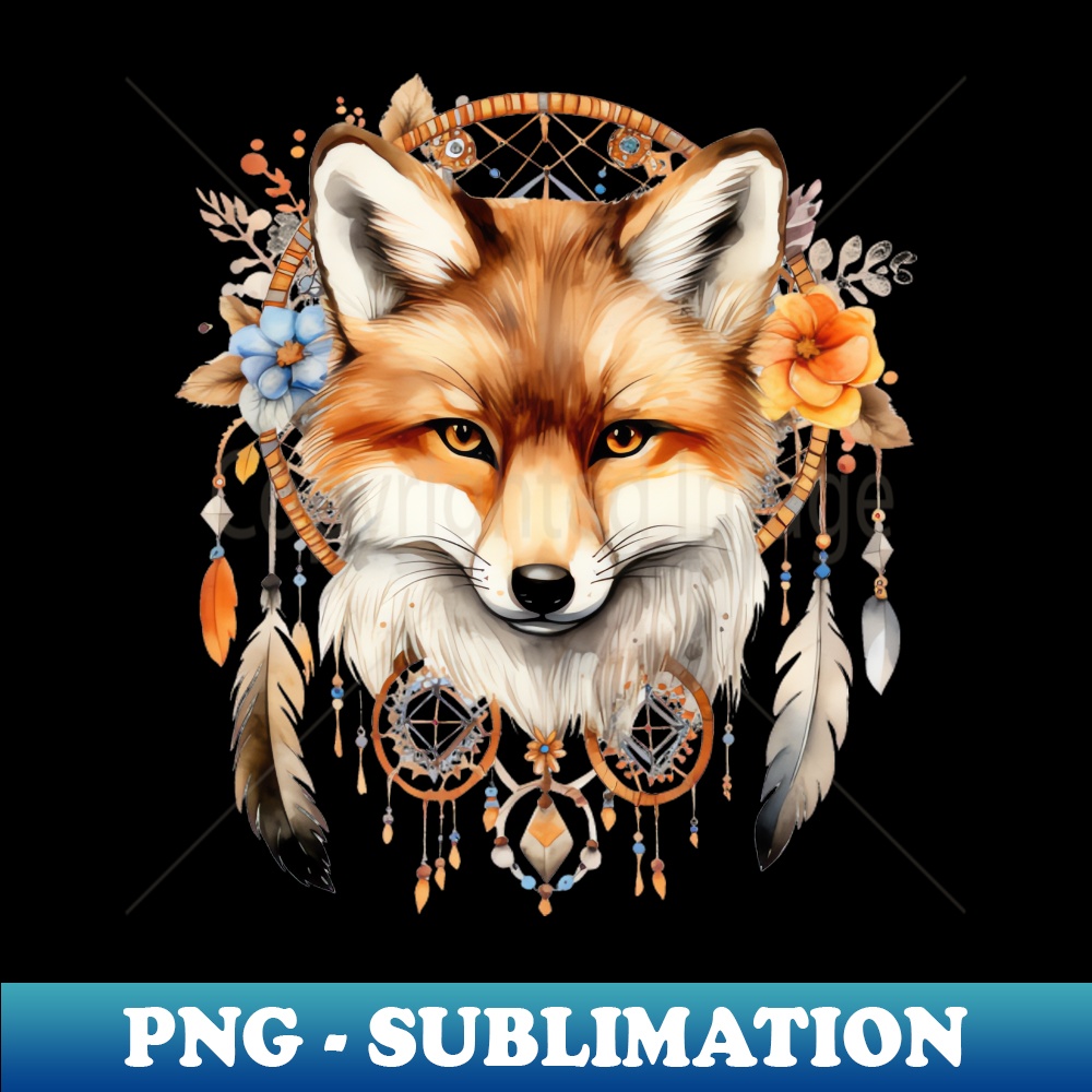 Native American Fox - Vintage Sublimation PNG Download - Per | Inspire ...