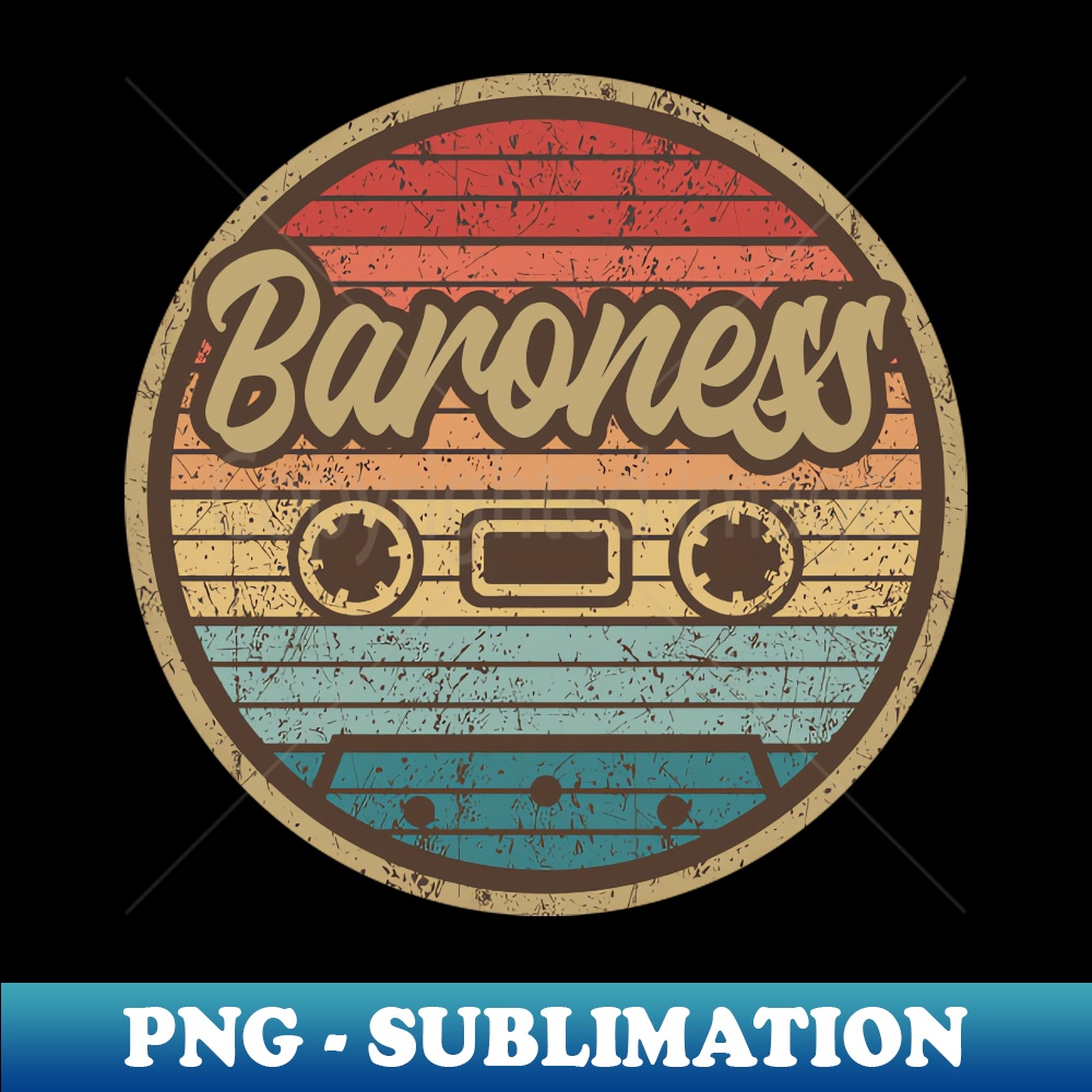 baroness cassette retro circle - PNG Transparent Sublimation | Inspire ...