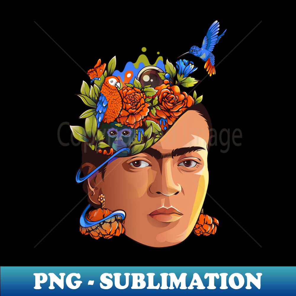 Frida Kahlo - PNG Sublimation Digital Download - Boost Your | Inspire ...