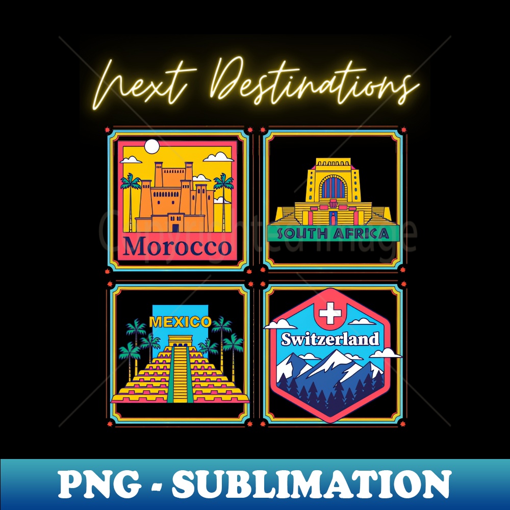 Travel destinations - PNG Transparent Digital Download File | Inspire ...