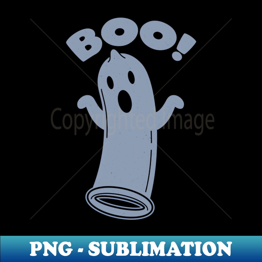 Halloween Condom Boo Ghost face - PNG Transparent Sublimatio - Inspire ...