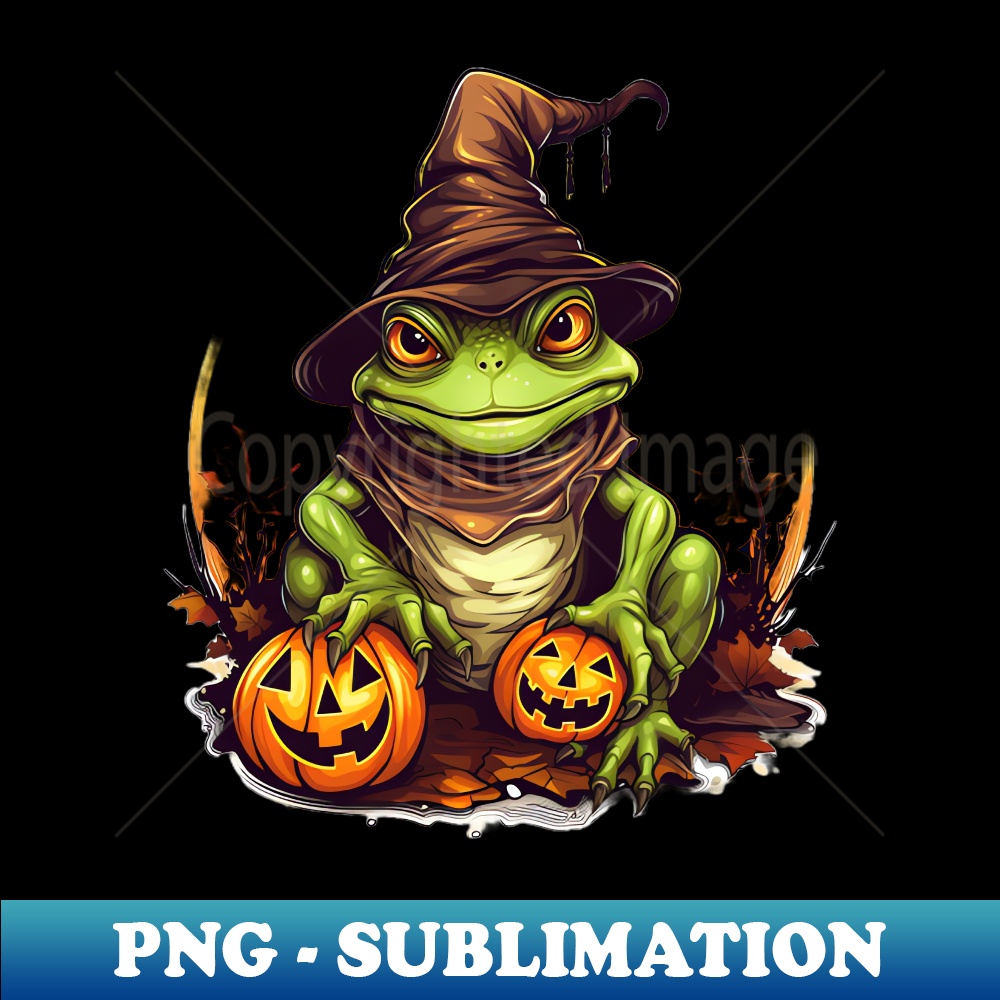 Frog Halloween Spooky - Retro PNG Sublimation Digital Downlo - Inspire ...
