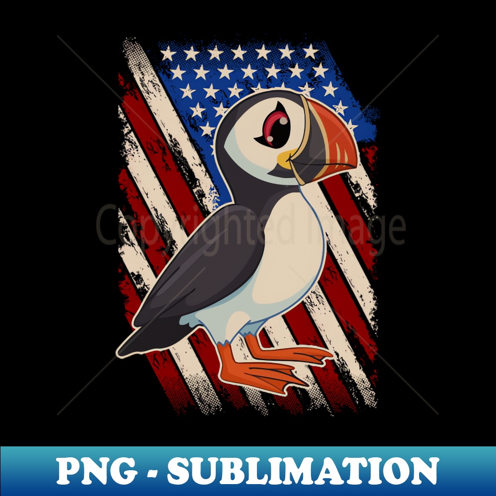 Puffin American Flag USA - Puffin Bird - PNG Transparent Dig | Inspire ...