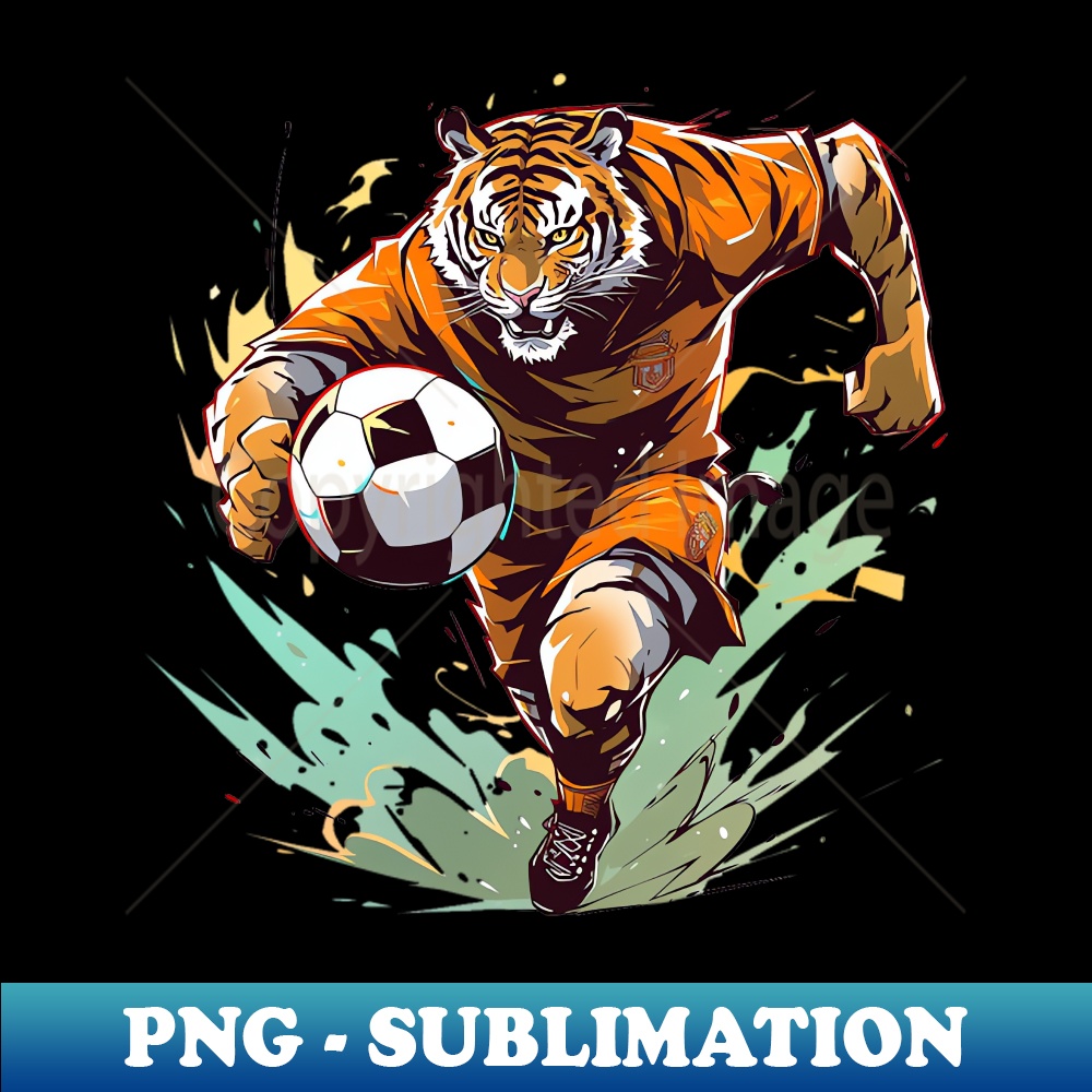 tiger play football - Special Edition Sublimation PNG File - | Inspire ...