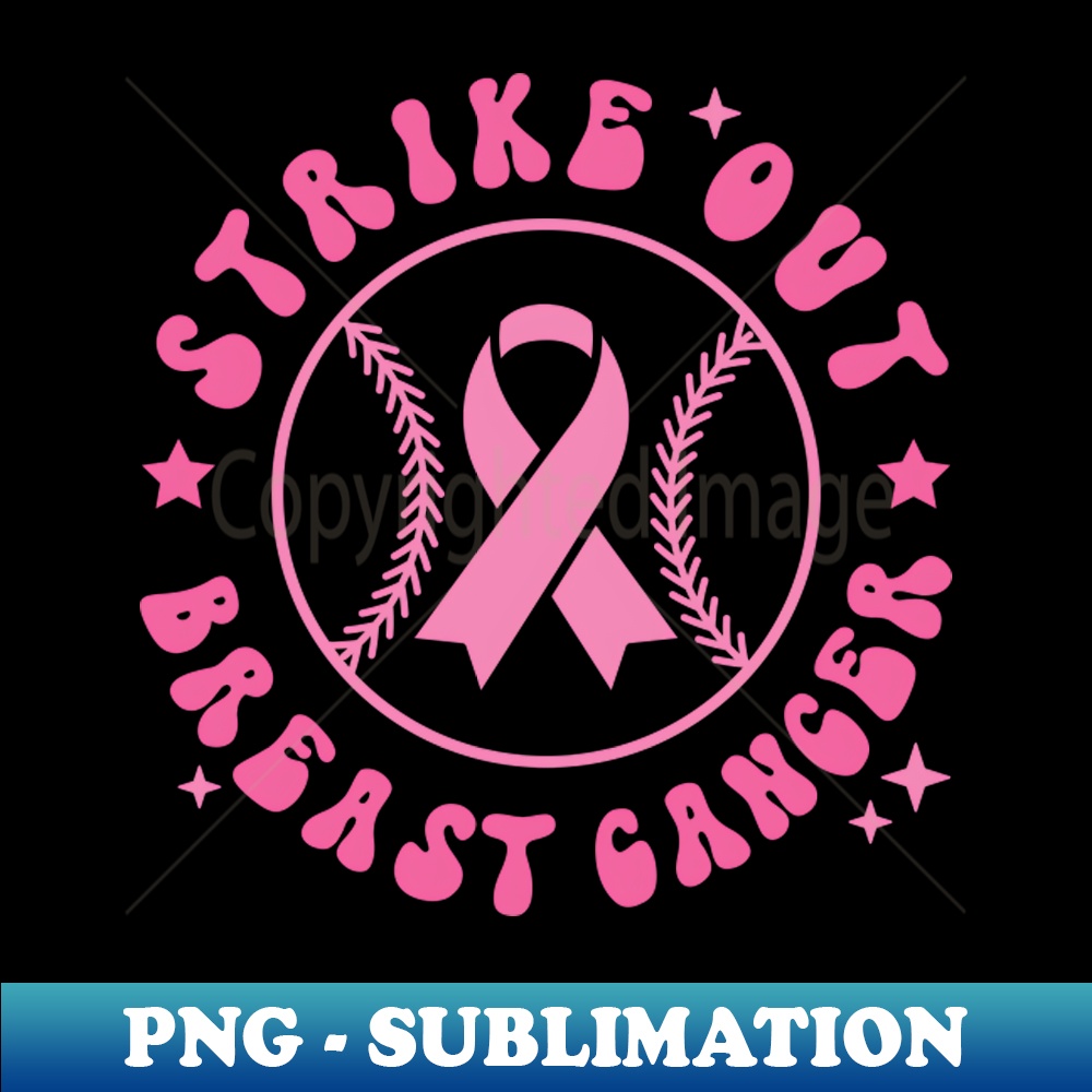 Strike Out Breast Cancer Baseball Breast Cancer Awareness Pi | Inspire Uplift
