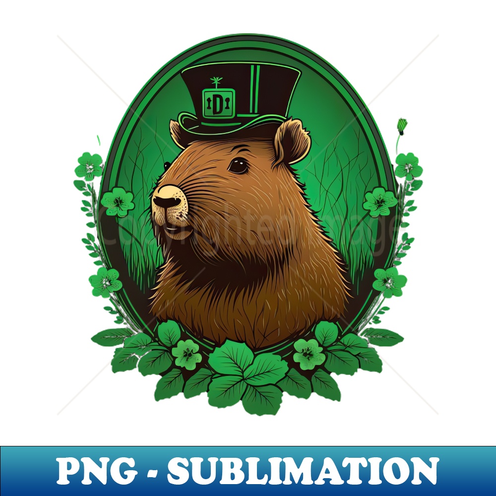 St Patricks day Capybara - Special Edition Sublimation PNG F - Inspire ...