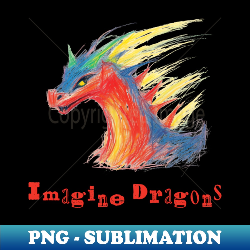 Crayon Dragon - PNG Transparent Sublimation File - Unleash Y | Inspire ...