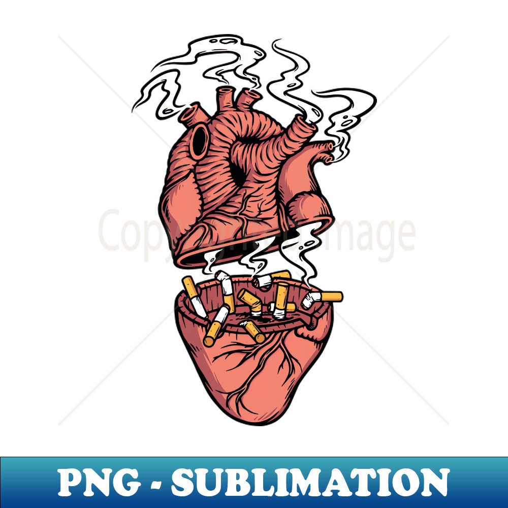 Heart and Lots of Cigarettes - Exclusive Sublimation Digital | Inspire ...