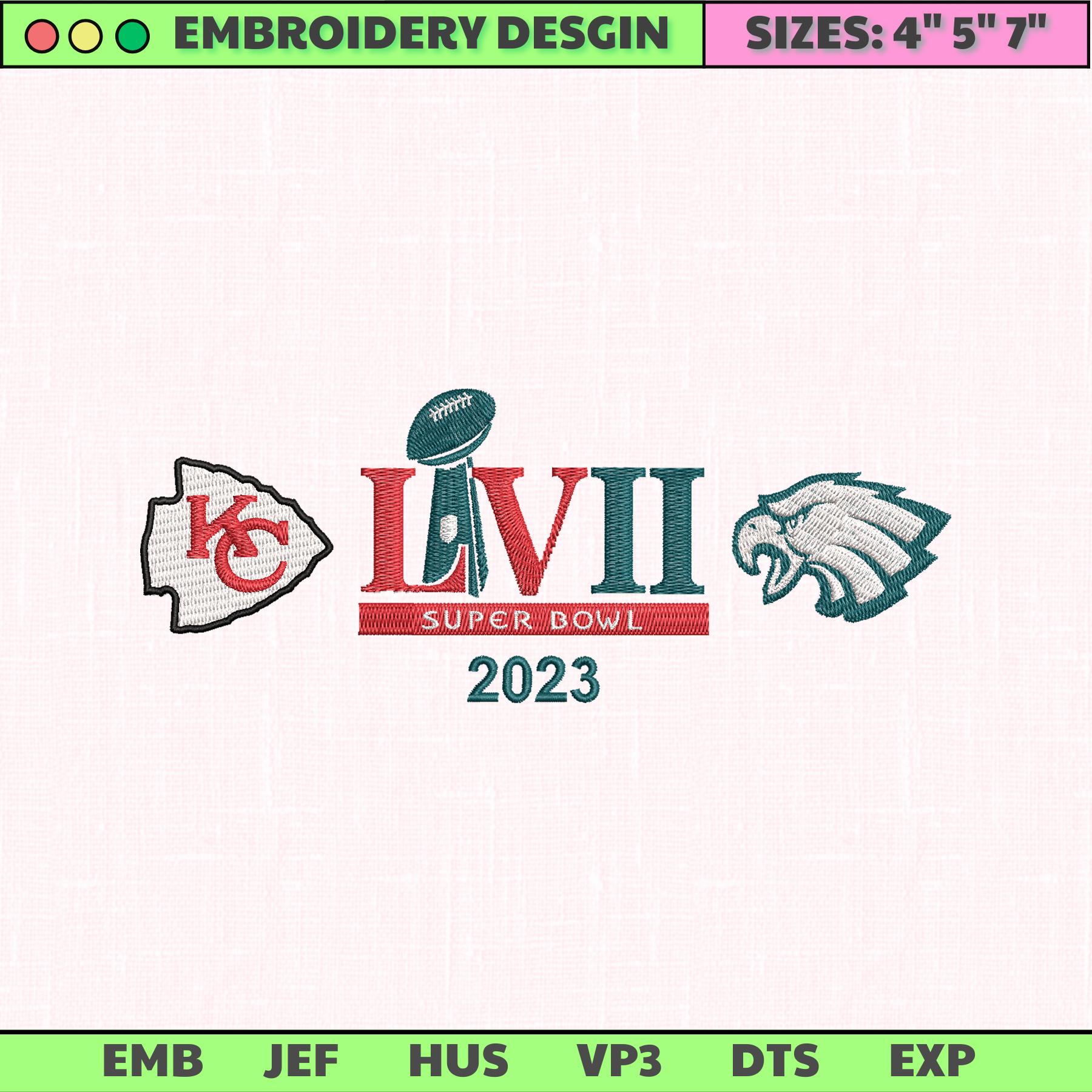 NFL Super Bowl LVII Embroidery Design, NFL Football Logo Emb | Inspire ...
