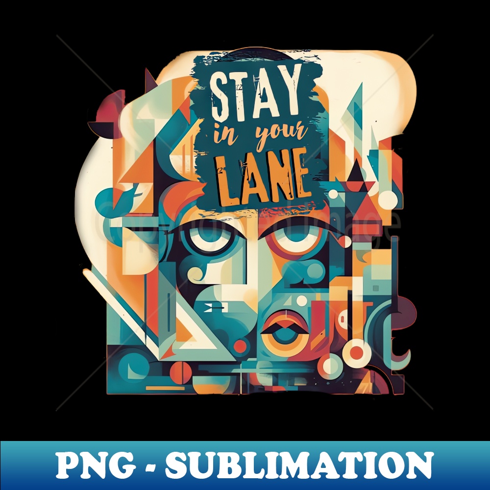 Stay in Your Lane - Retro PNG Sublimation Digital Download - | Inspire ...